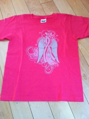 Kids Wings Pink Ribbon Shirt